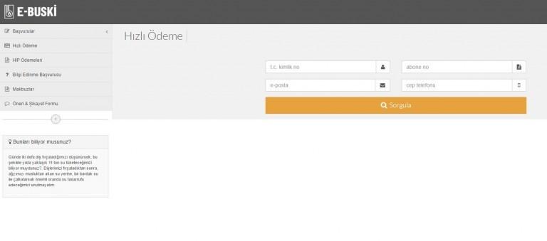 BUSKİ Fatura Ödeme | sorgulama.net
